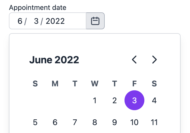useDatePicker – React Aria